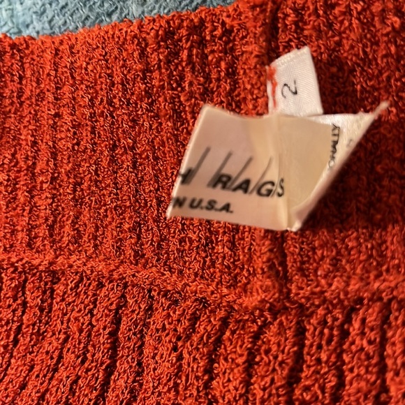 French Rags | Skirts | Vintage French Rags Orange Knit Skirt | Poshmark
